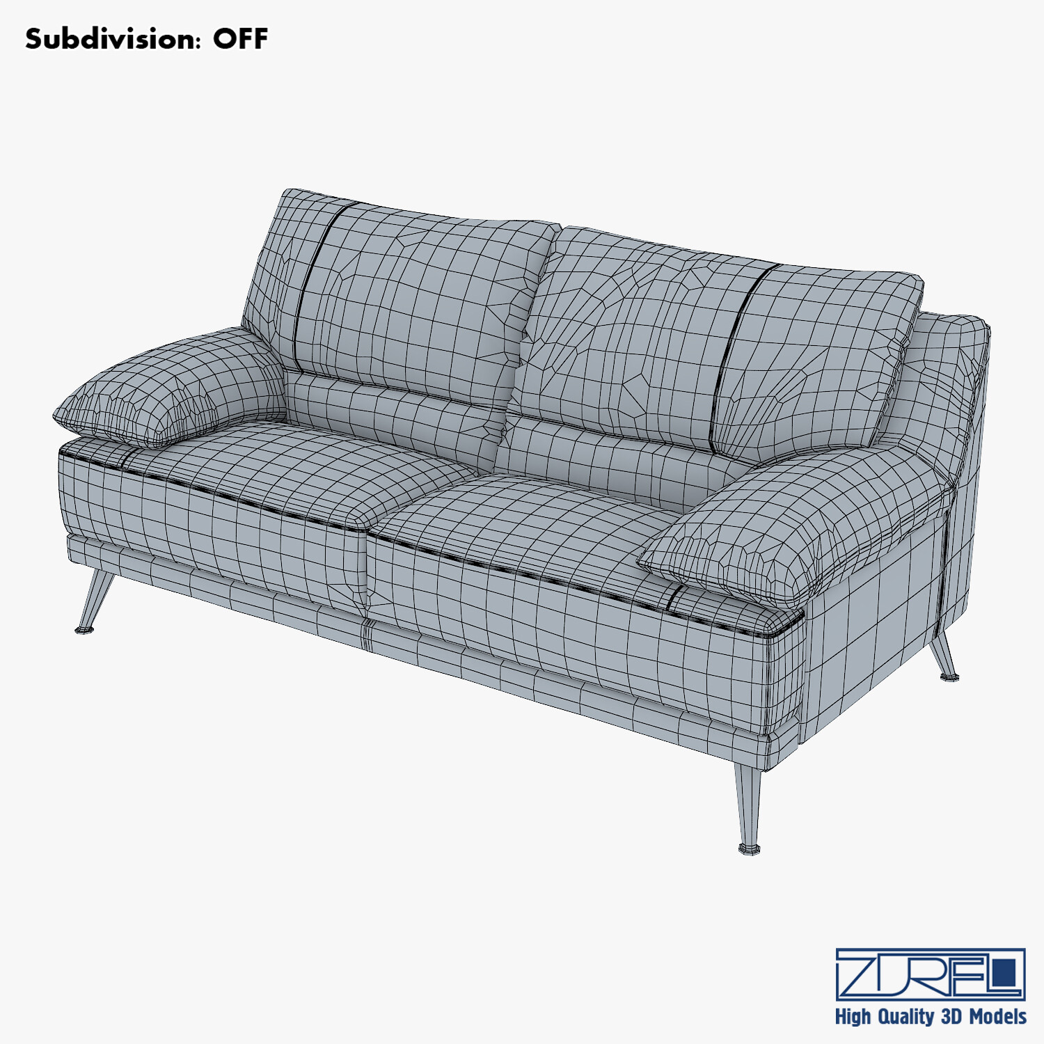 ArtStation - U141 Sofa V 2 179cm | Resources