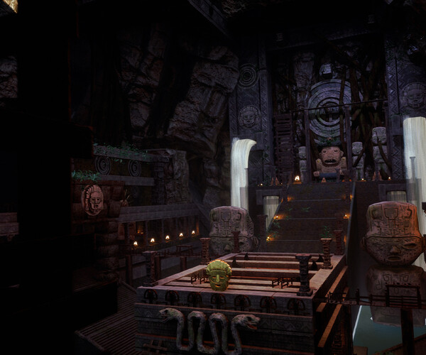 ArtStation - Maya Temple Kit | Game Assets