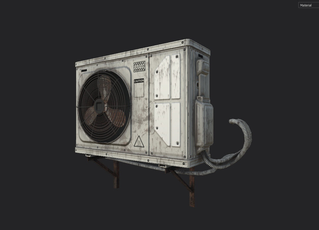 ArtStation - Air Conditioner Outdoor Unit | Resources