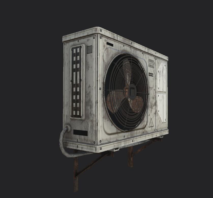 ArtStation - Air Conditioner Outdoor Unit | Resources