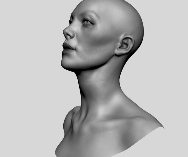 ArtStation - 10 Female Head Models | Resources