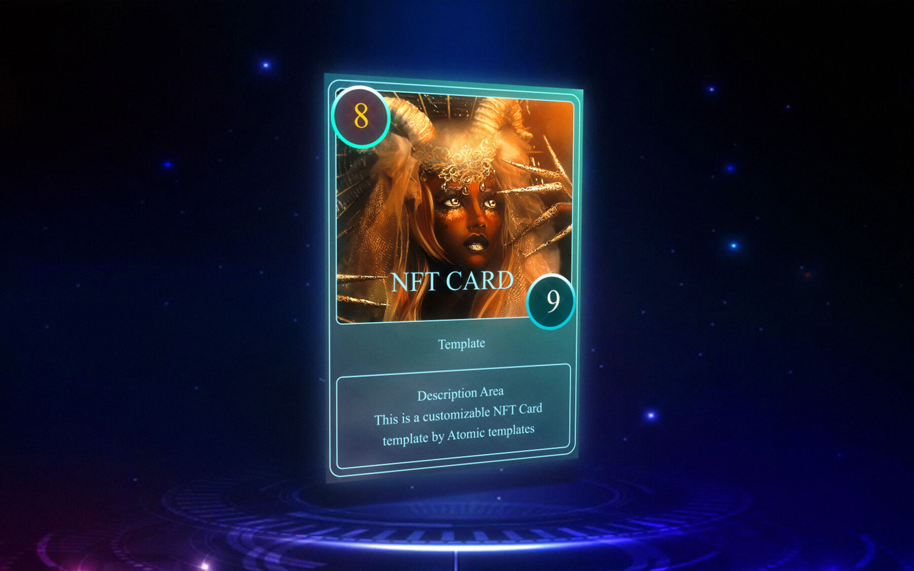 ArtStation - Parallax NFT card template After effects V2 | Artworks