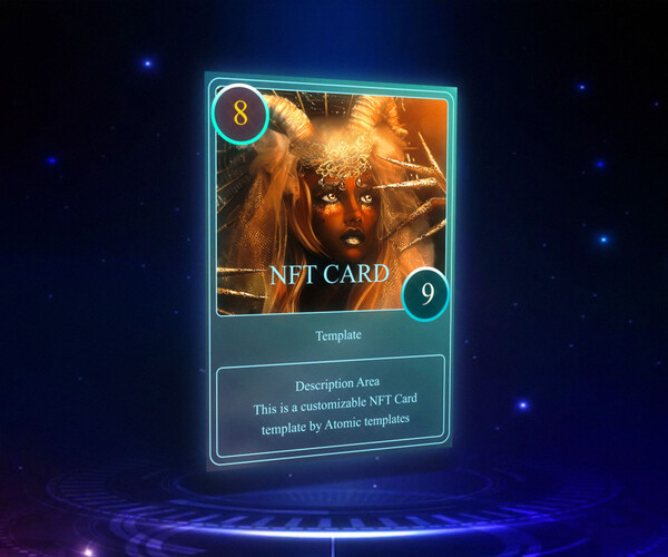 ArtStation - Parallax NFT card template After effects V2 | Artworks