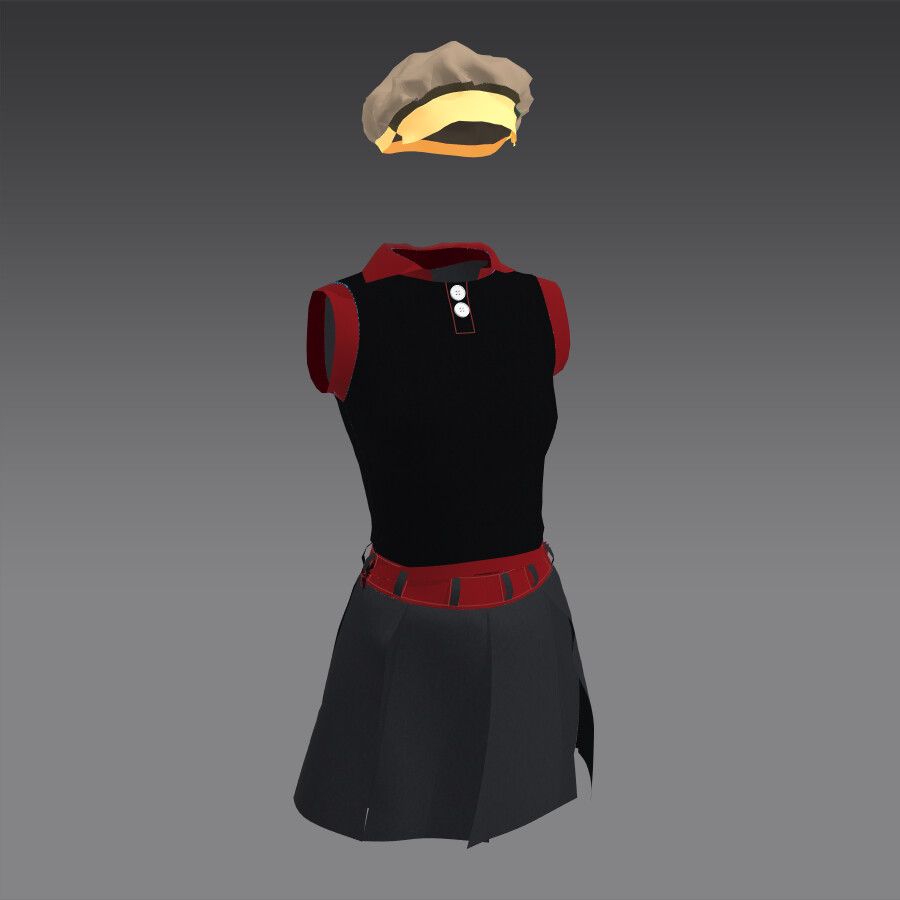 ArtStation - High School Uniform pack x8 | Game Assets