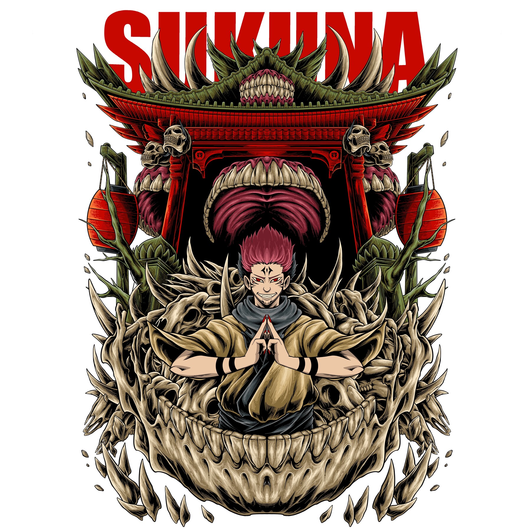 ArtStation - SUKUNA ARTWORK DESIGN | Artworks