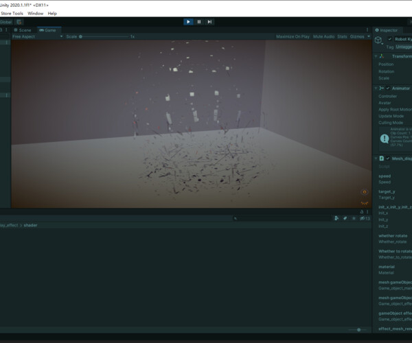 ArtStation - Unity VFX - Mesh Split Effect | Game Assets