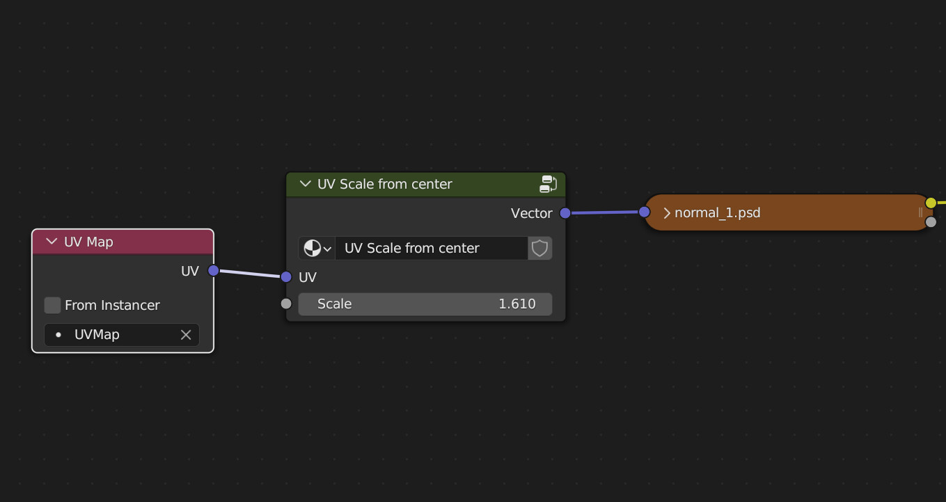 ArtStation - Blender - "UV Scale from center" node | Resources