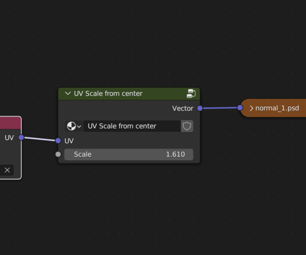 ArtStation - Blender - "UV Scale from center" node | Resources