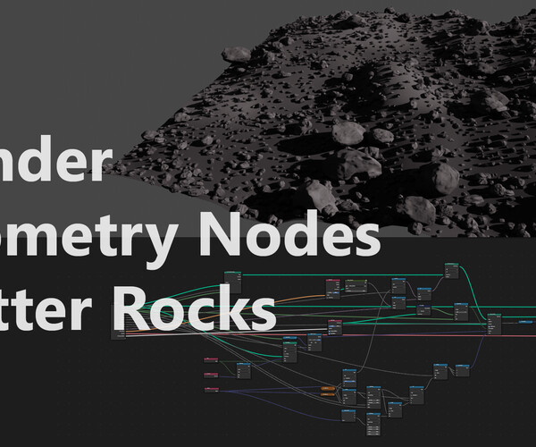 ArtStation - Blender Geometry Nodes Scatter Rocks | Resources