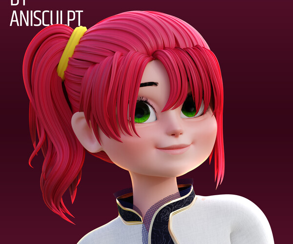 ArtStation - Girl - FULLY RIGGED | Game Assets