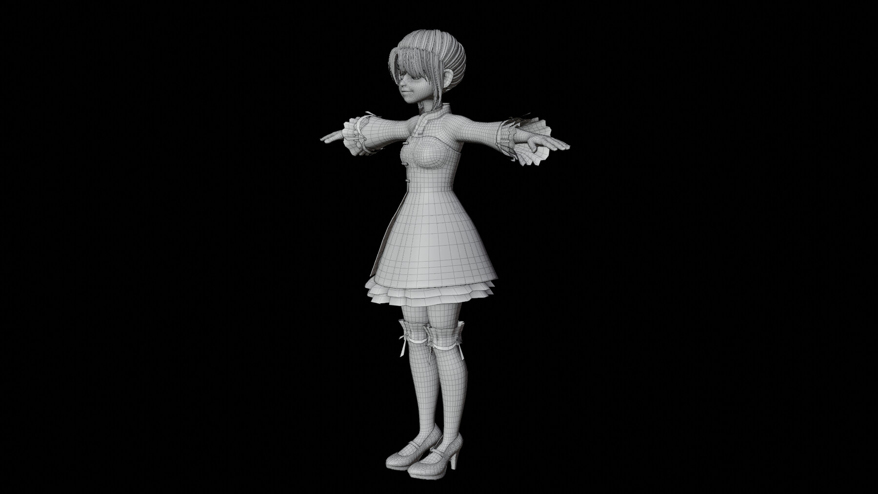 ArtStation - Girl - FULLY RIGGED | Game Assets