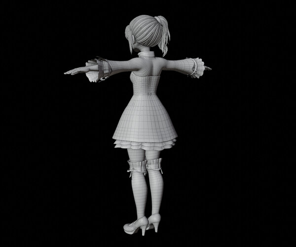 ArtStation - Girl - FULLY RIGGED | Game Assets