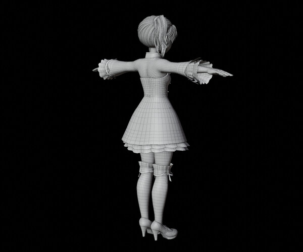 ArtStation - Girl - FULLY RIGGED | Game Assets