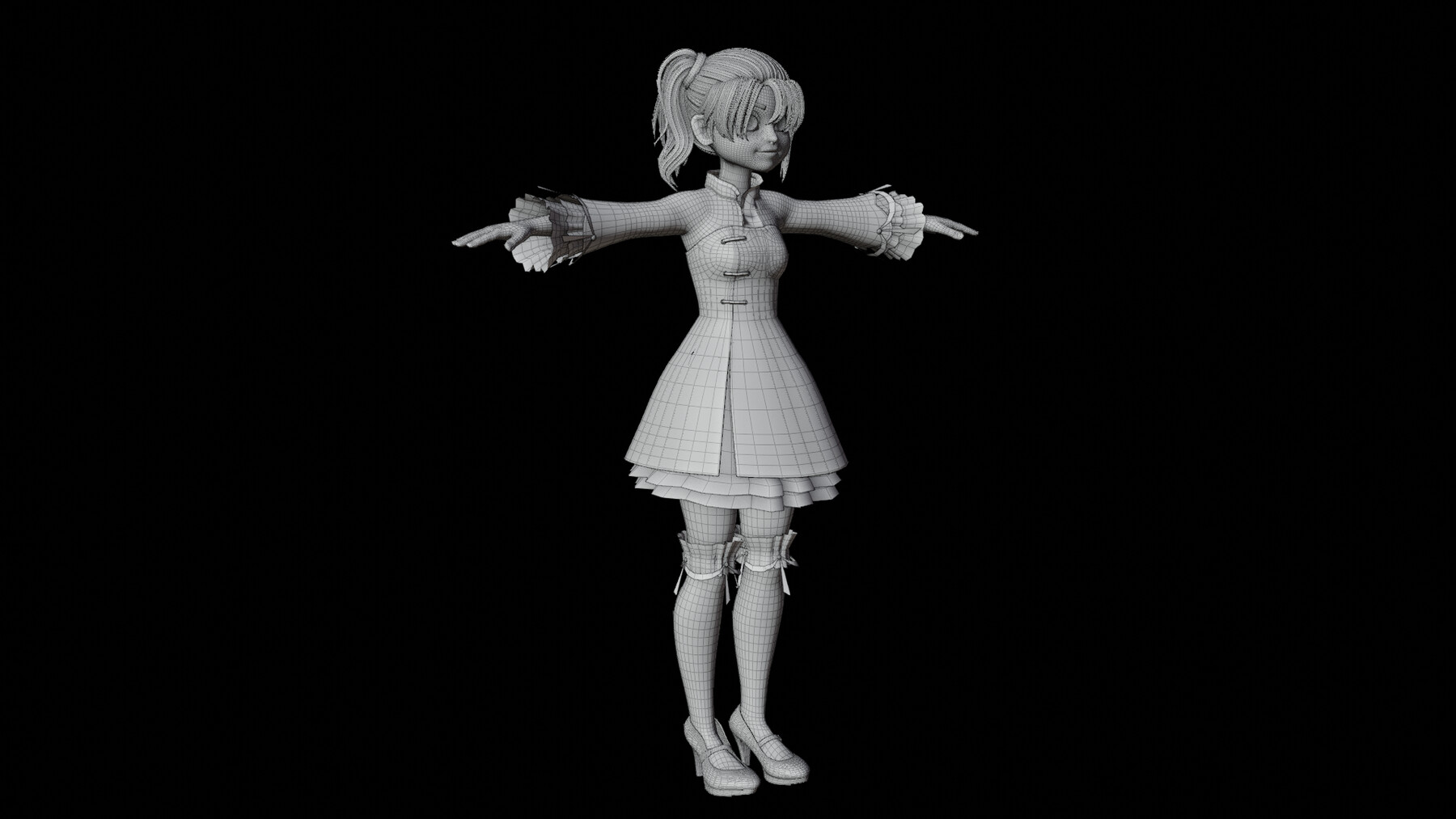 ArtStation - Girl - FULLY RIGGED | Game Assets