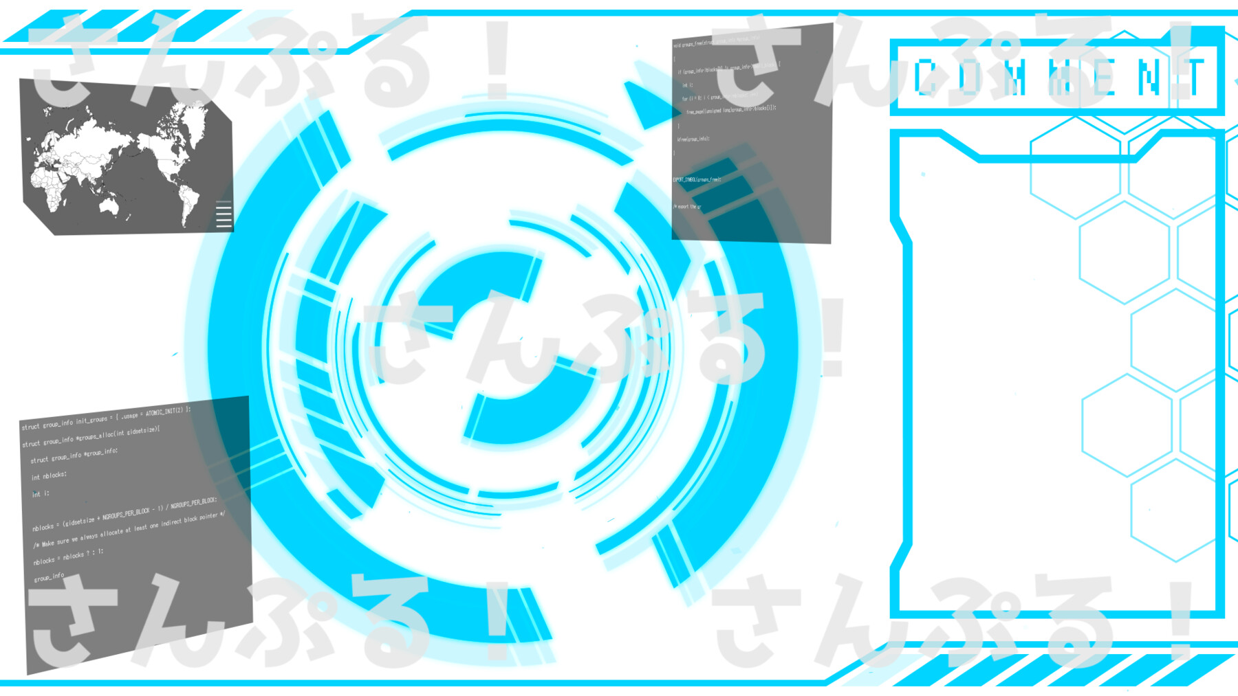 ArtStation - Animated streaming overlay [Cyber standard] Background/OBS ...