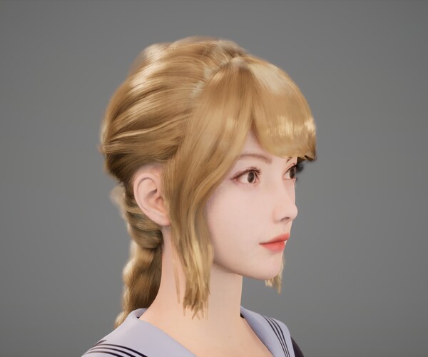 ArtStation - MOMO-Blonde girl in sailor suit--Metahuman/Unreal engine 5 ...