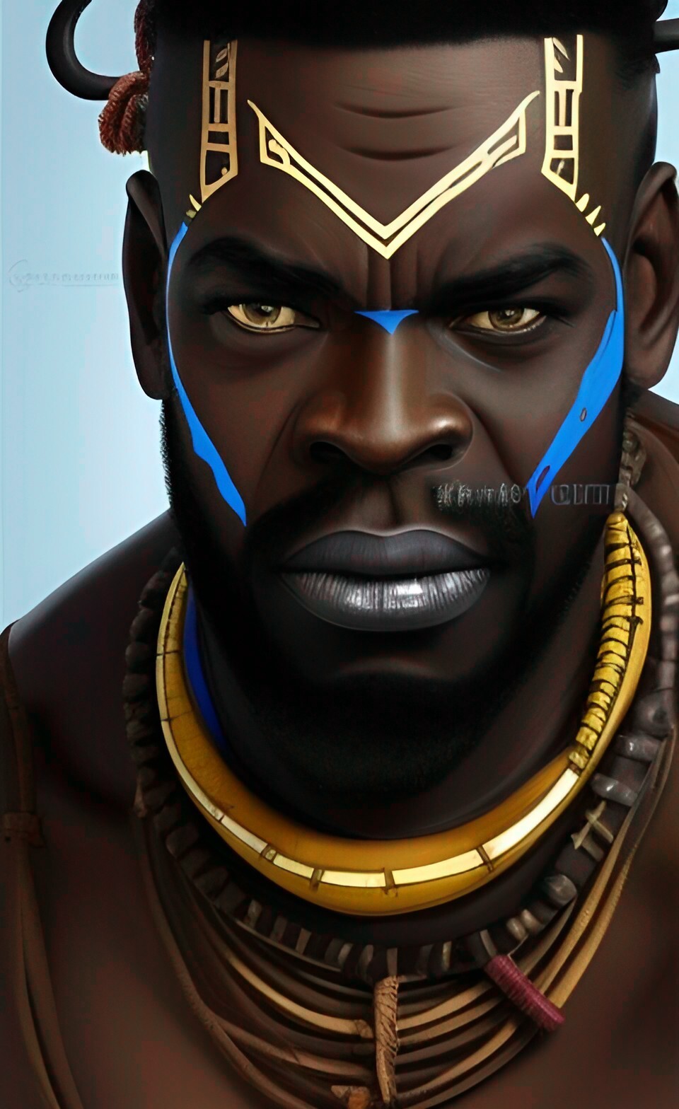 ArtStation - Ogun with large iron spears 13100 jpg pack wombo art | Artworks