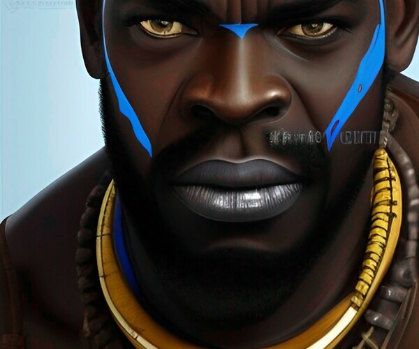 ArtStation - Ogun with large iron spears 13100 jpg pack wombo art | Artworks