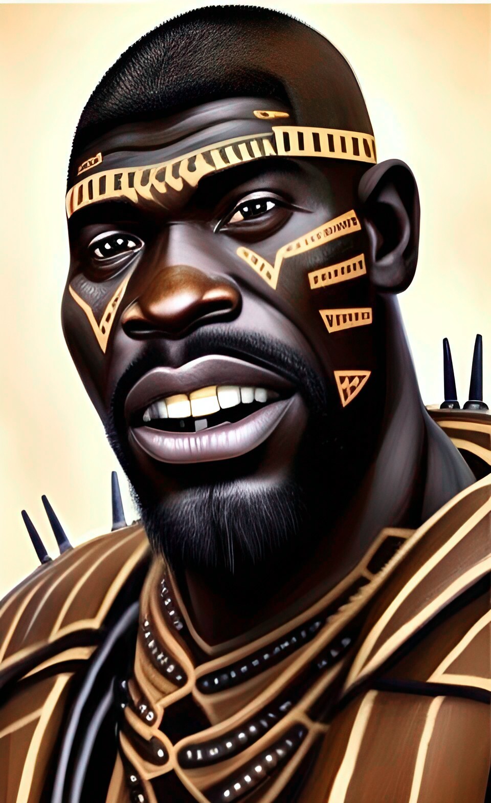 ArtStation - Ogun with large iron spears 13100 jpg pack wombo art | Artworks