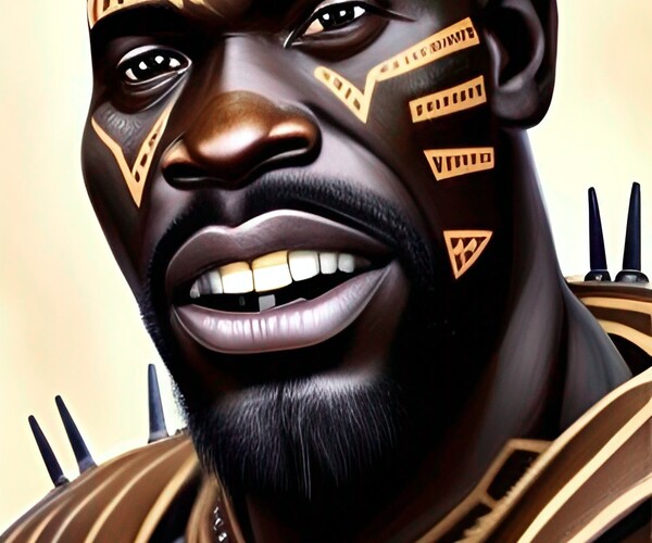 ArtStation - Ogun with large iron spears 13100 jpg pack wombo art | Artworks