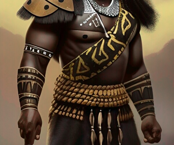 ArtStation - Ogun with large iron spears 13100 jpg pack wombo art | Artworks