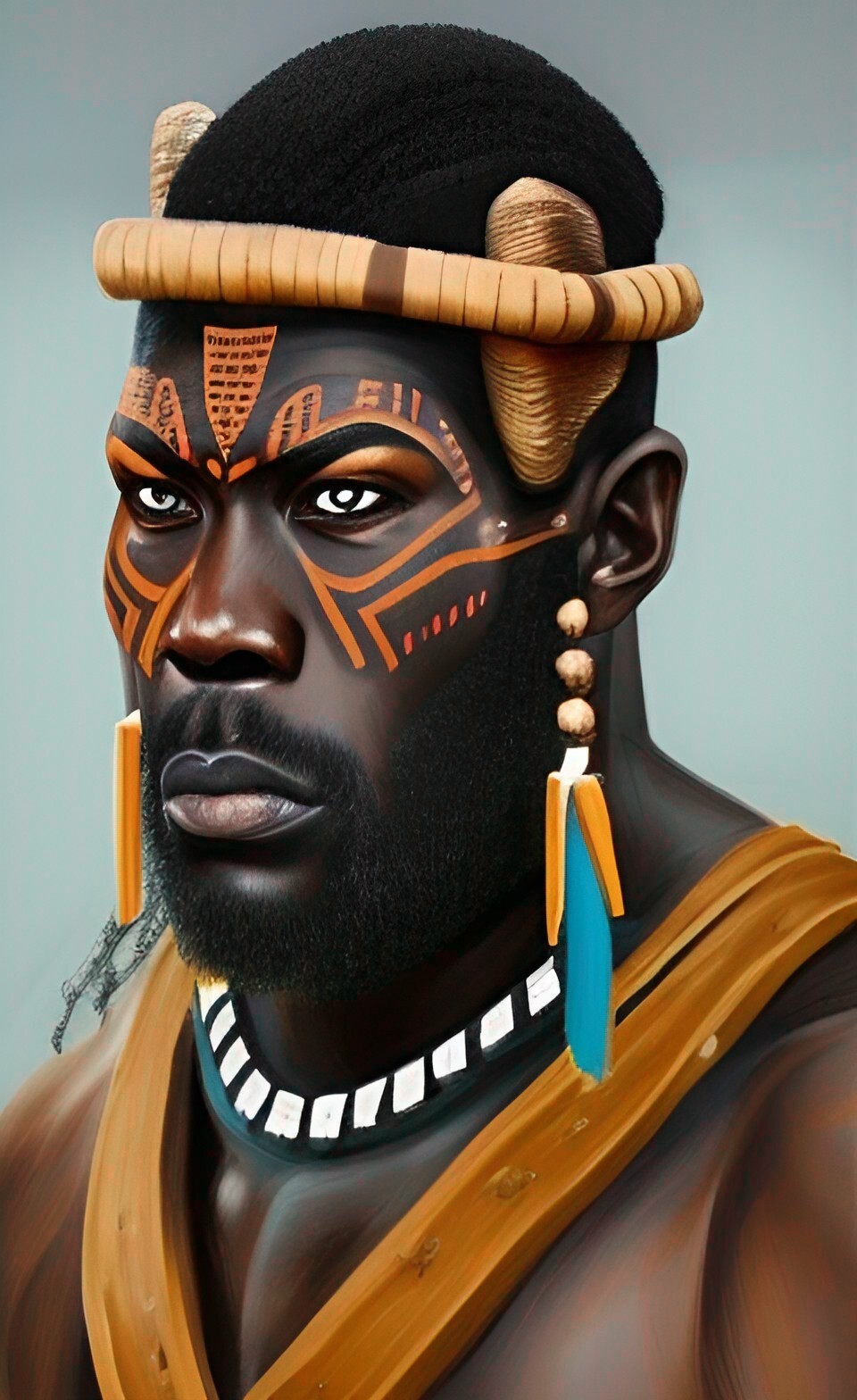 ArtStation - Ogun with large iron spears 13100 jpg pack wombo art | Artworks