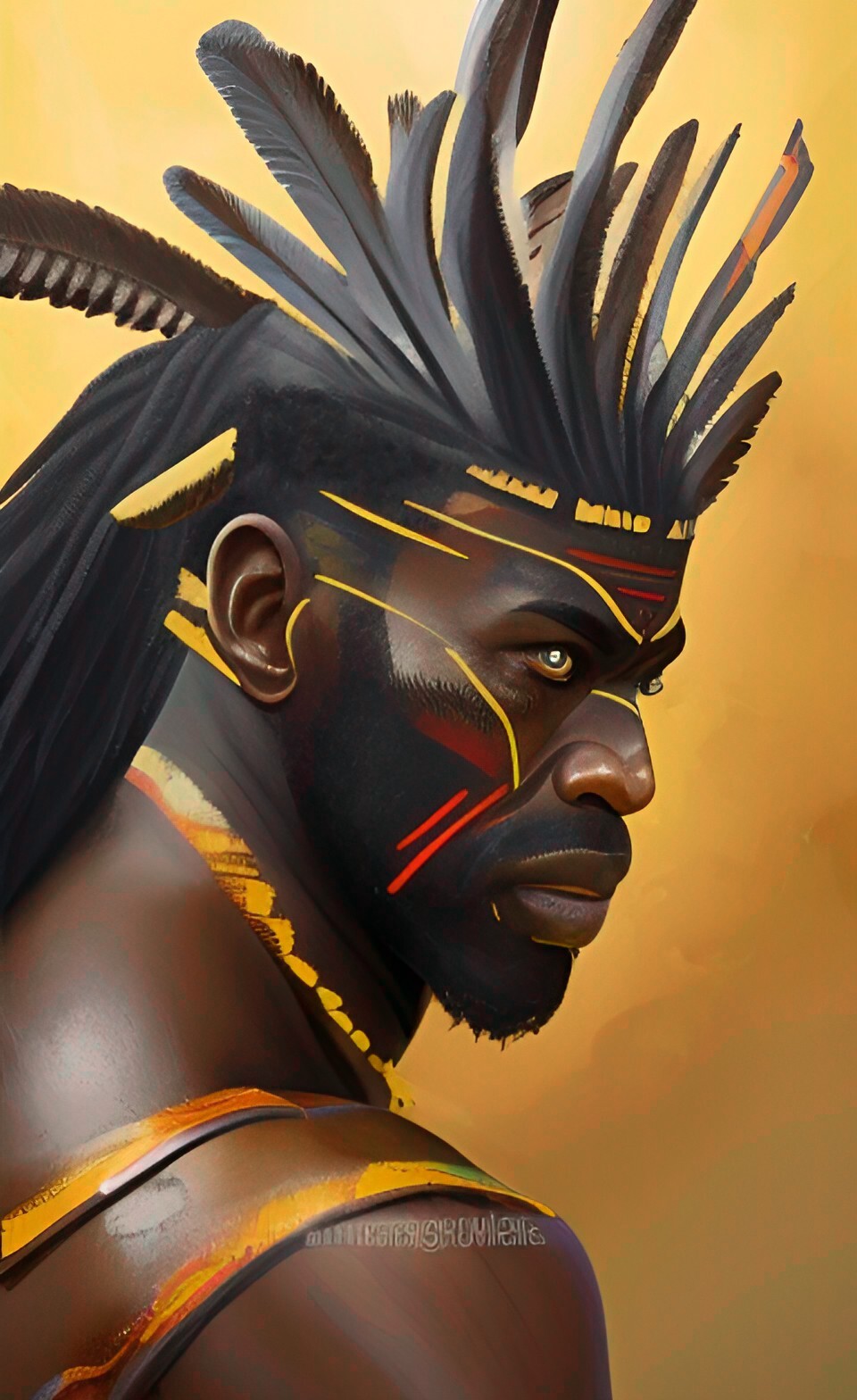 ArtStation - Ogun with large iron spears 13100 jpg pack wombo art | Artworks