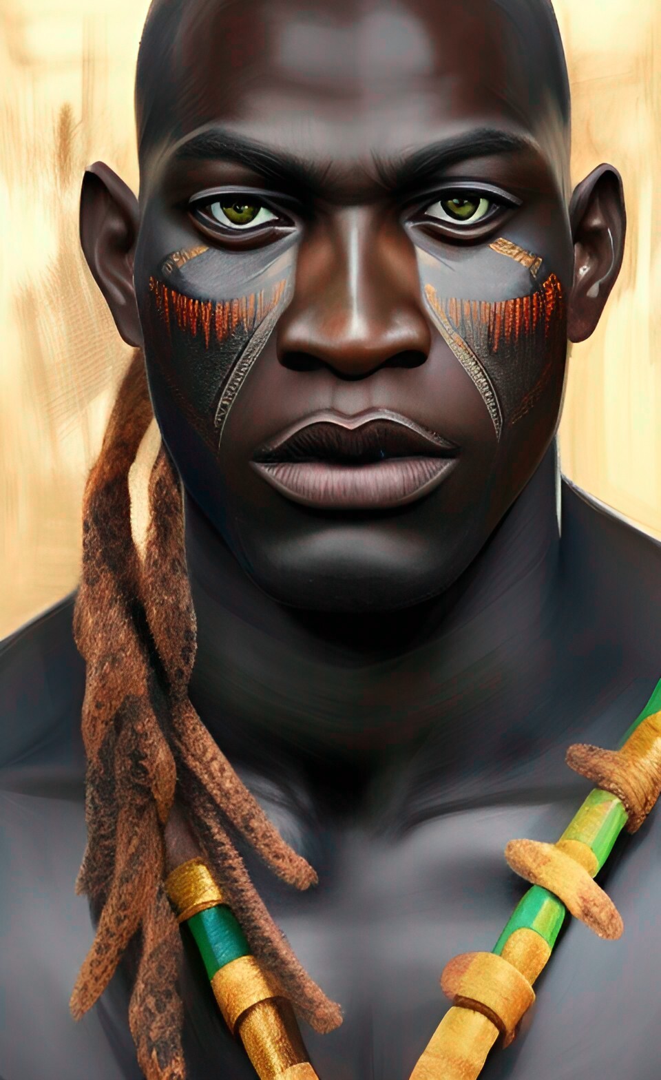 ArtStation - Ogun with large iron spears 13100 jpg pack wombo art | Artworks