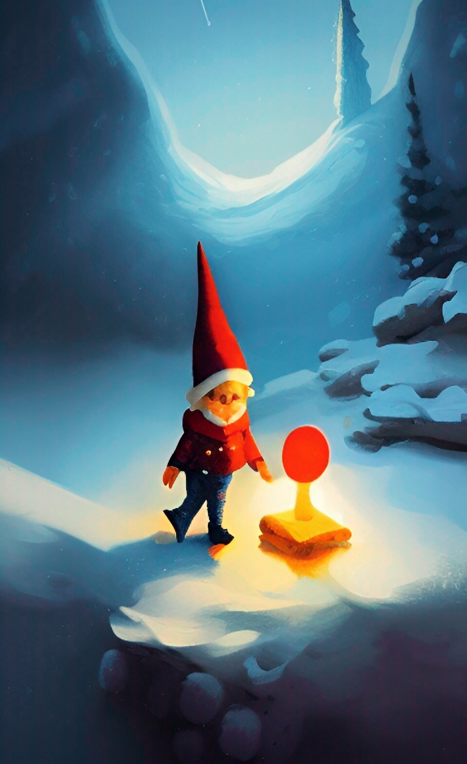 ArtStation - gnomes in winter 6200 jpg pack wombo art | Artworks