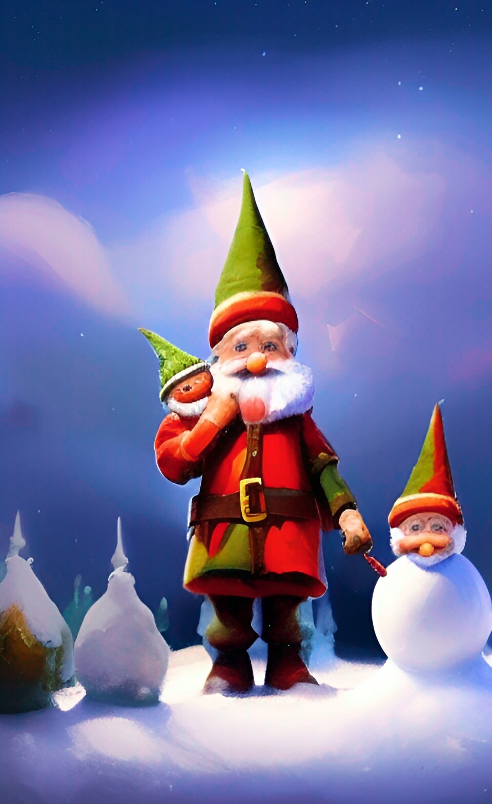 ArtStation - gnomes in winter 6200 jpg pack wombo art | Artworks