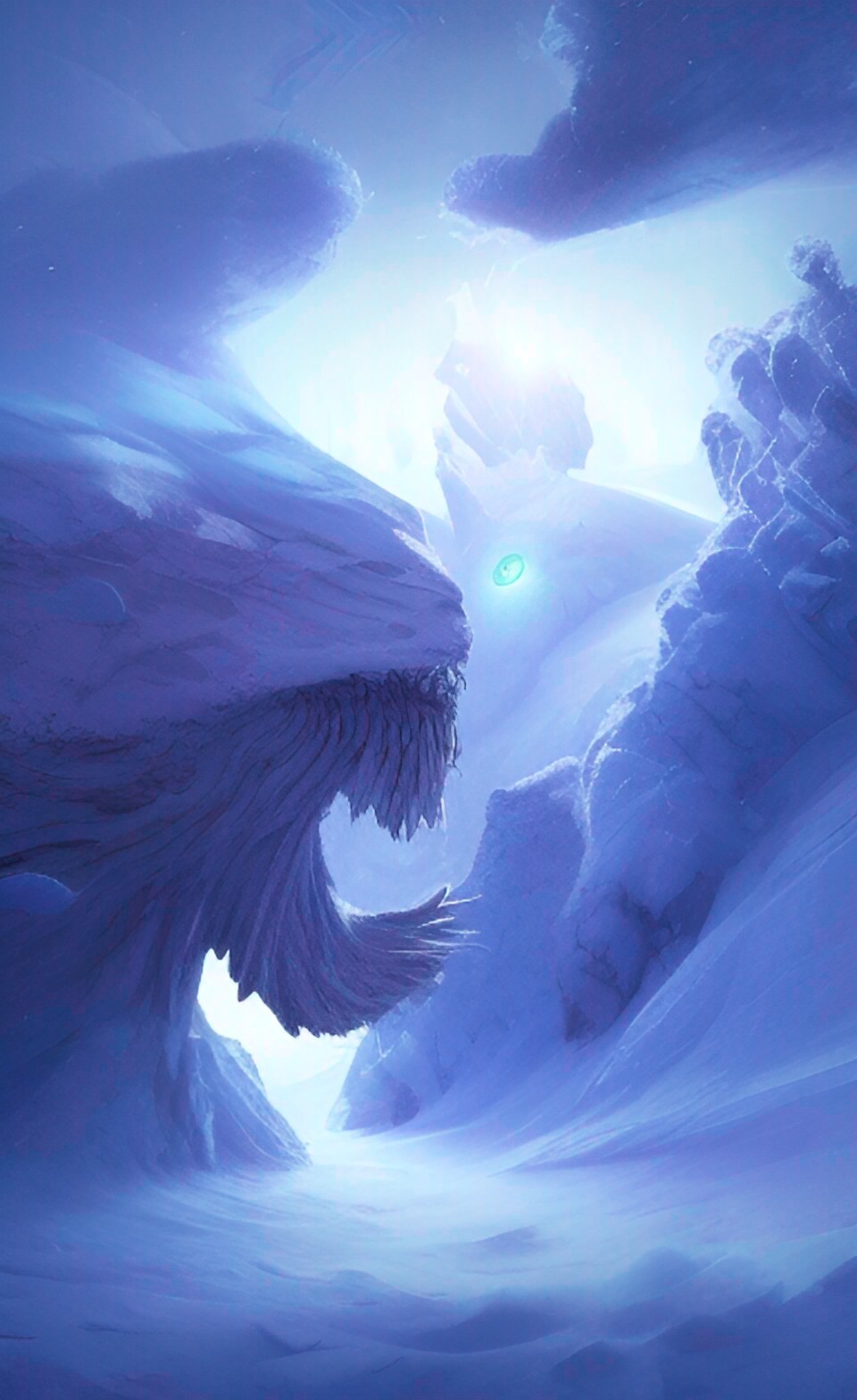 ArtStation - A monster in the Arctic covered in snow 13800 jpg pack ...