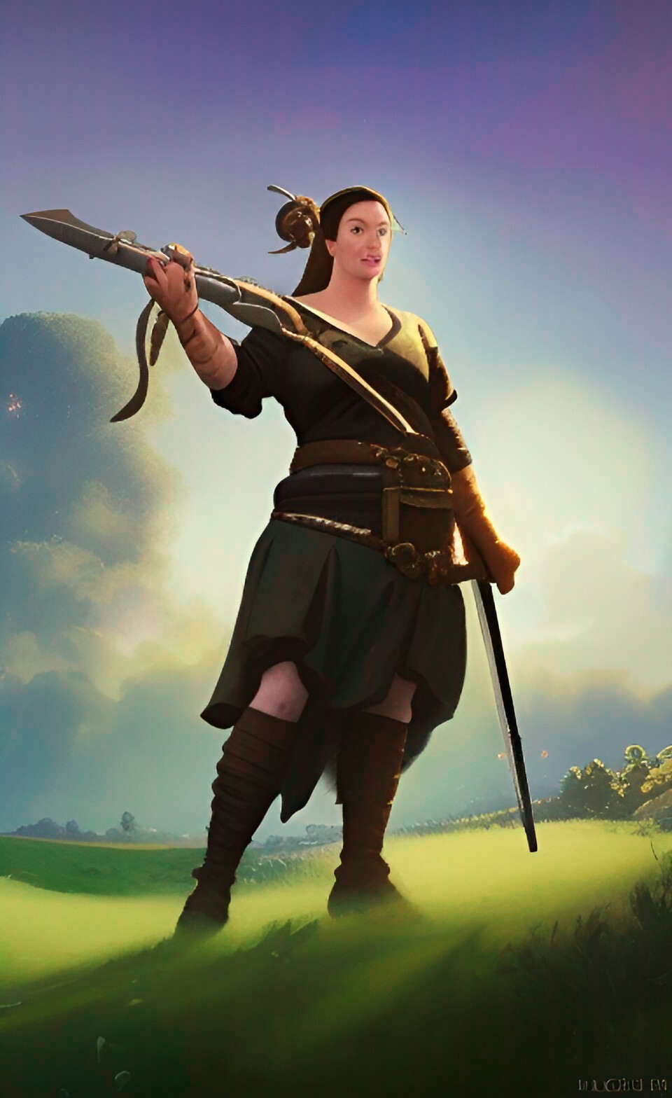 ArtStation - medieval chubby beautiful hunter girl 5800 jpg pack wombo ...