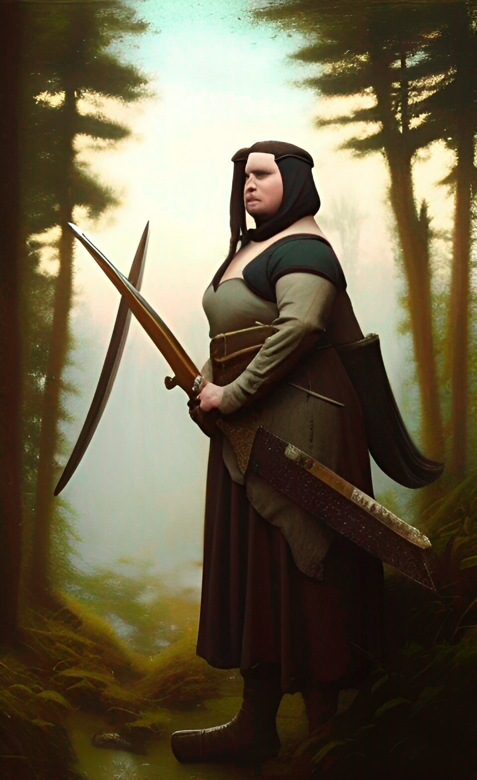 ArtStation - medieval chubby beautiful hunter girl 5800 jpg pack wombo ...