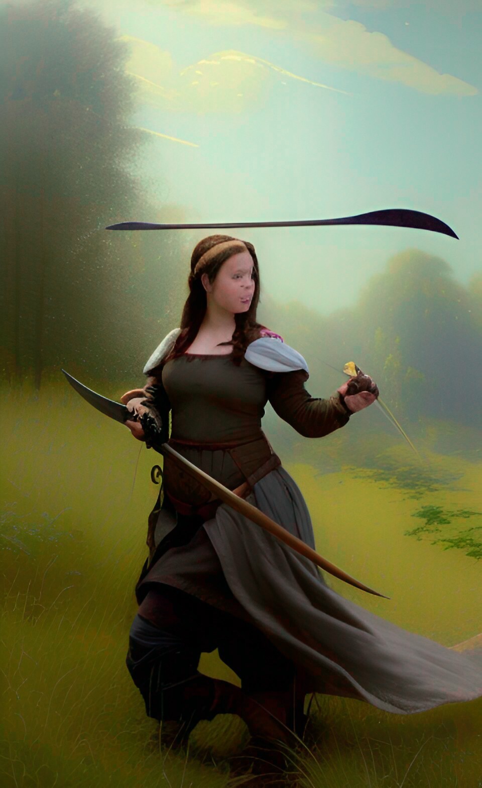 ArtStation - medieval chubby beautiful hunter girl 5800 jpg pack wombo ...