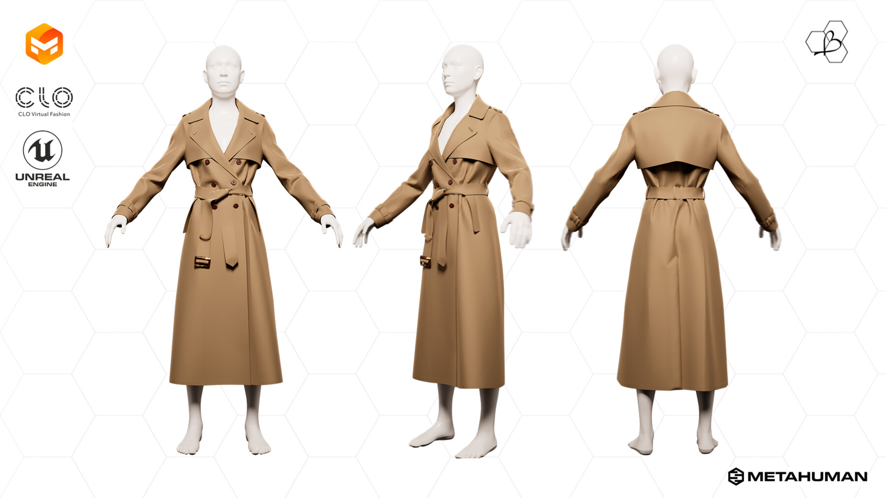 ArtStation - Metahuman Trench Coat | Resources