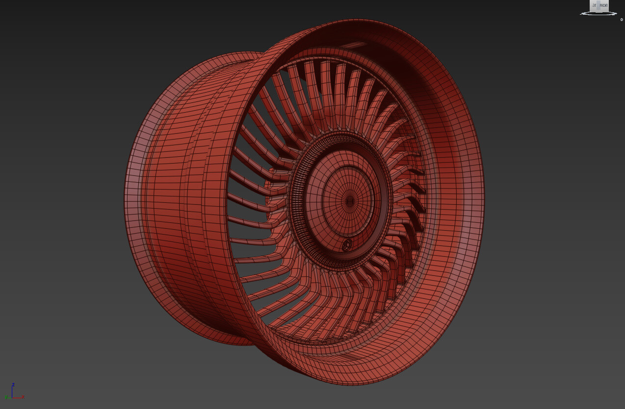 ArtStation - Work Carving 40 custom wheel | Game Assets