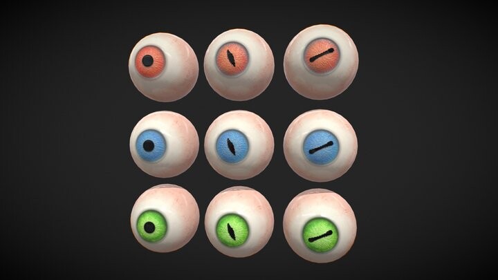 ArtStation - Eyeballs Pack - Real Time/3D Assets/4K Textures/Files(MB ...