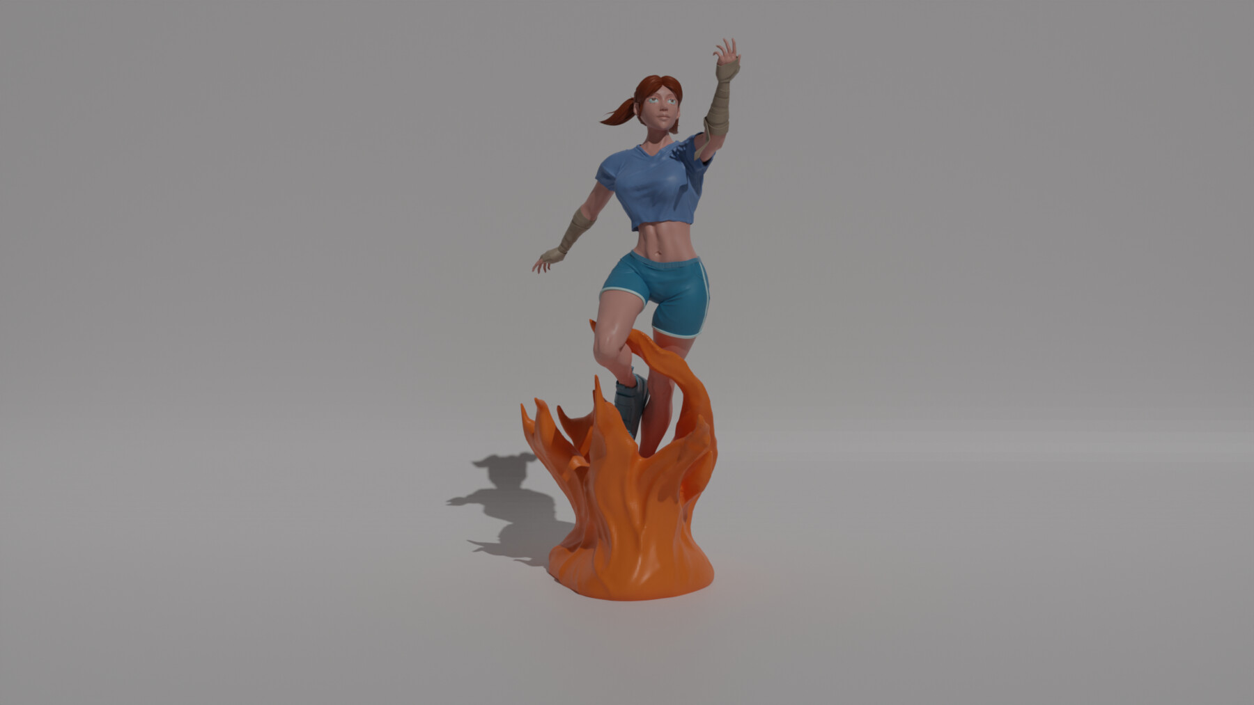 ArtStation - Fire girl Model | Resources