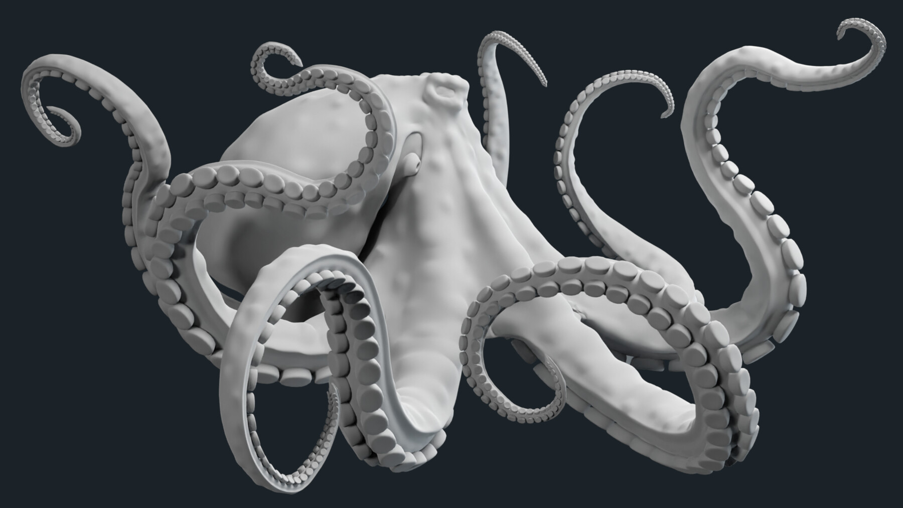 ArtStation - Octopus Base Mesh | Game Assets