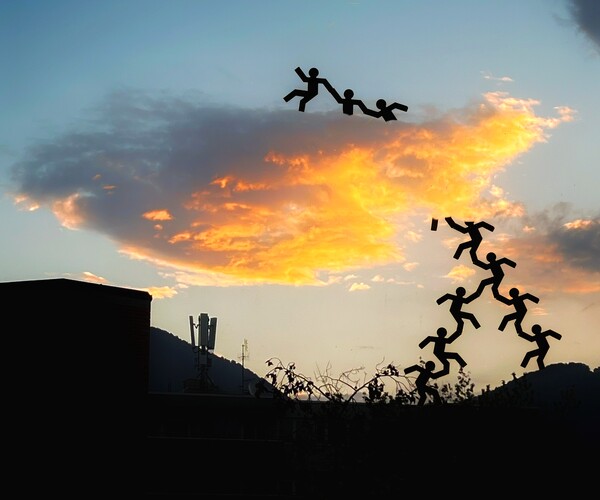 ArtStation - Class Action - “The falling man” | Artworks