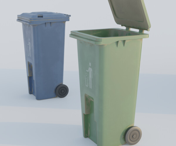 ArtStation - Rubbish bins pack | Game Assets