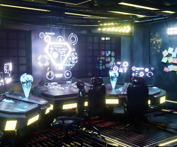 ArtStation - Sci-fi Environment Engine Room For UE5 | Game Assets