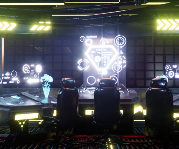 ArtStation - Sci-fi Environment Engine Room For UE5 | Game Assets