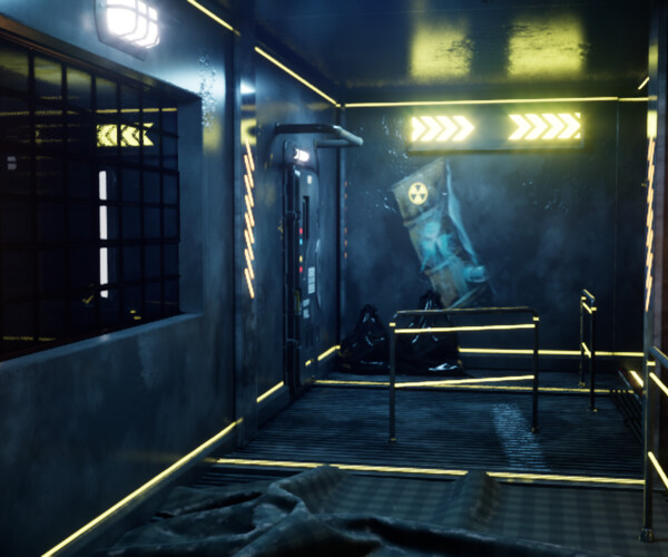 ArtStation - Sci-fi Environment Engine Room For UE5 | Game Assets