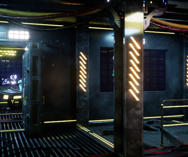 ArtStation - Sci-fi Environment Engine Room For UE5 | Game Assets