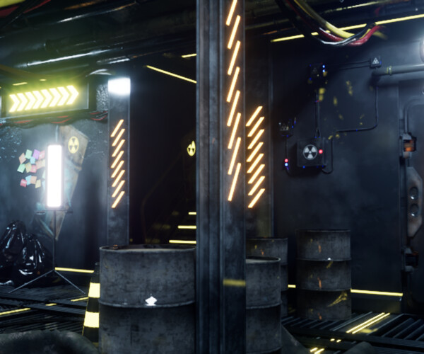 ArtStation - Sci-fi Environment Engine Room For UE5 | Game Assets