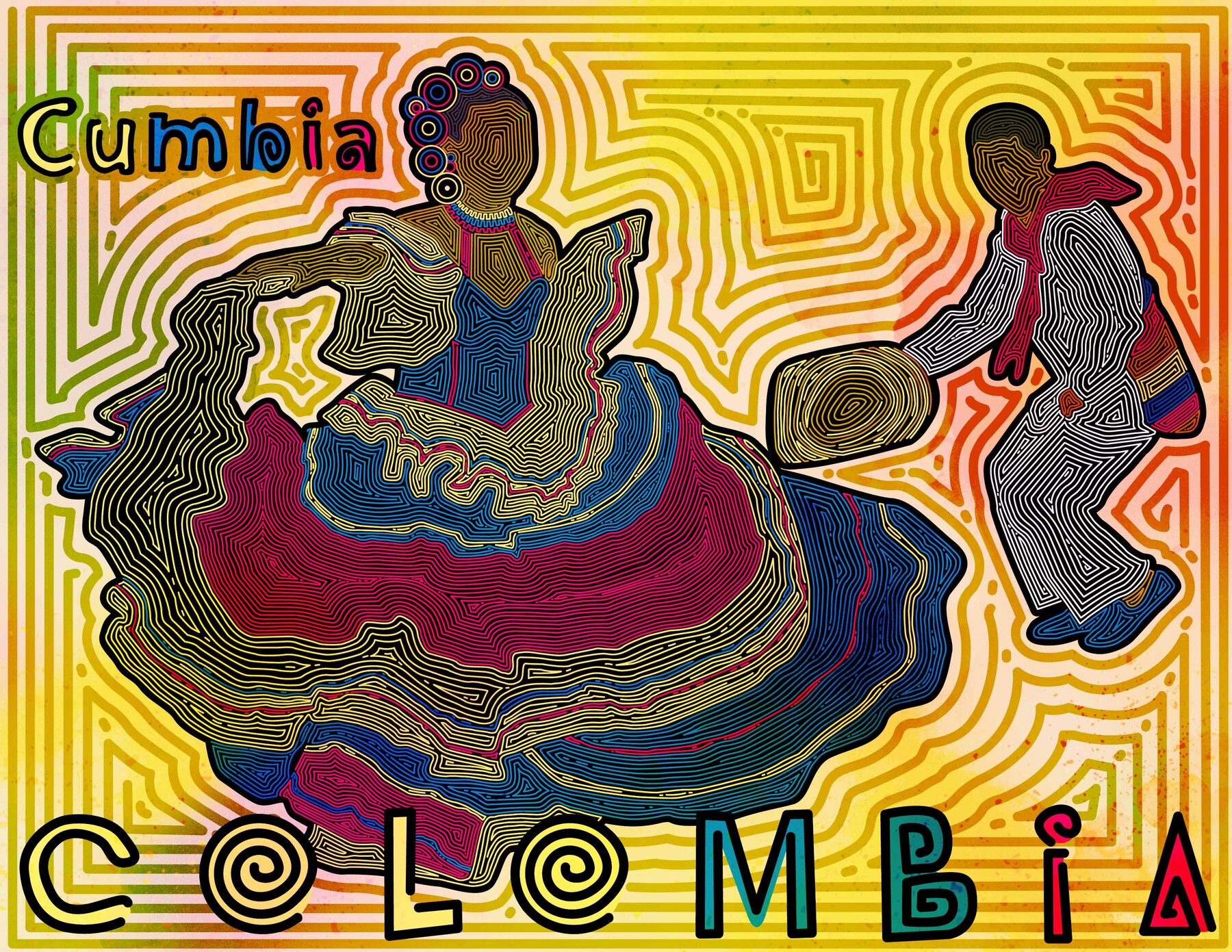 ArtStation - Colombian Mola Art - Arte Mola Colombiano | Artworks