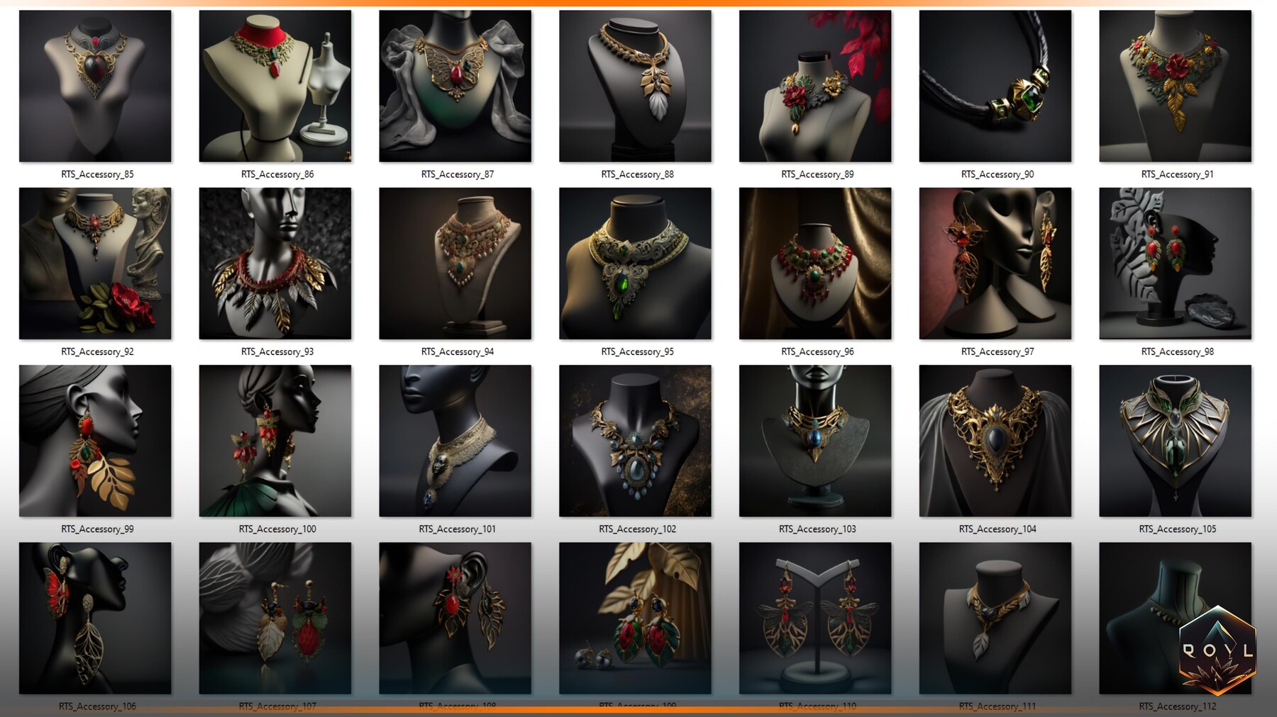 ArtStation - 353 Accessory _ Necklace references ( Gaming Jewelry ) Vol ...