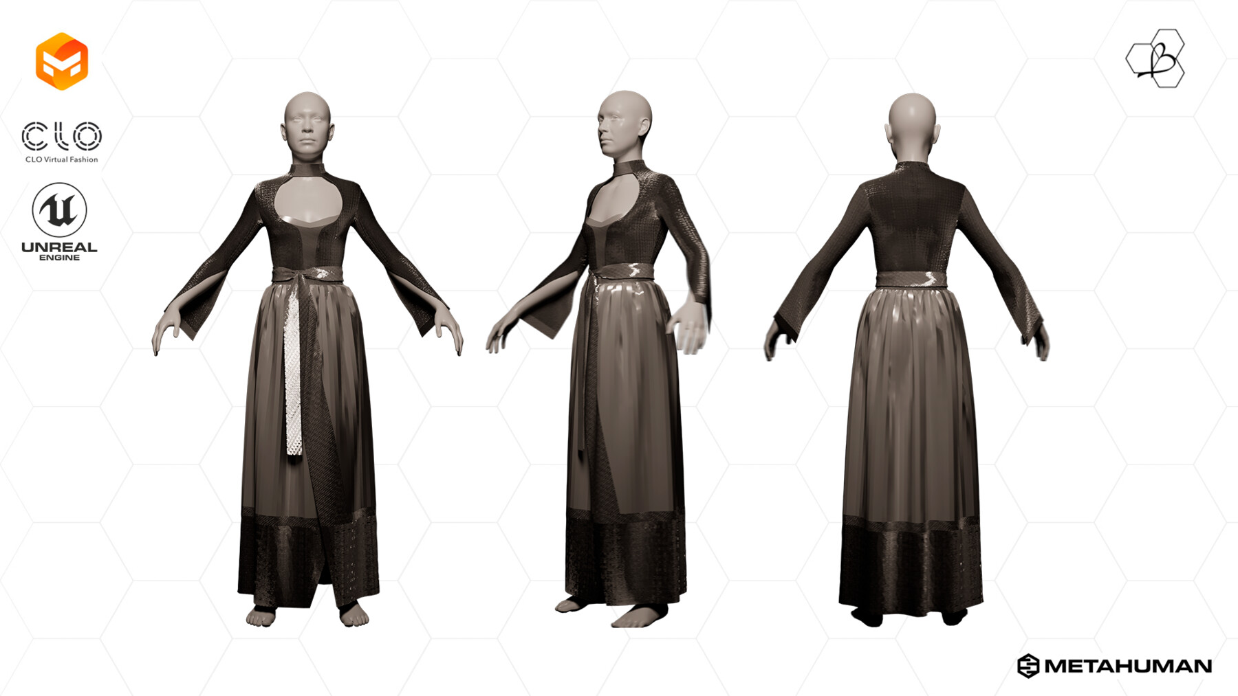 ArtStation - Metahuman Kebaya Dress | Resources