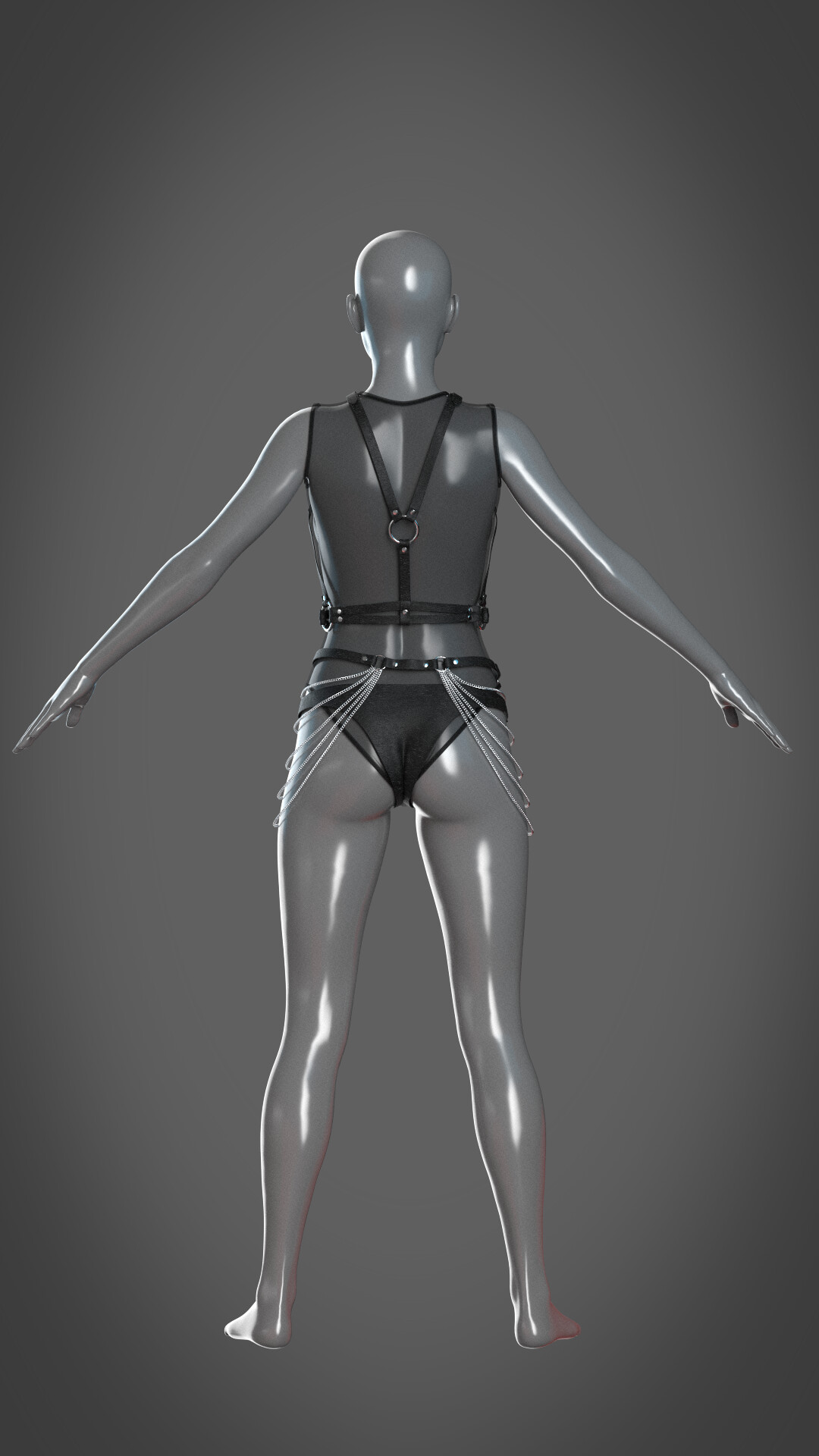 ArtStation - Leather Sexy Bondage 02 | Game Assets